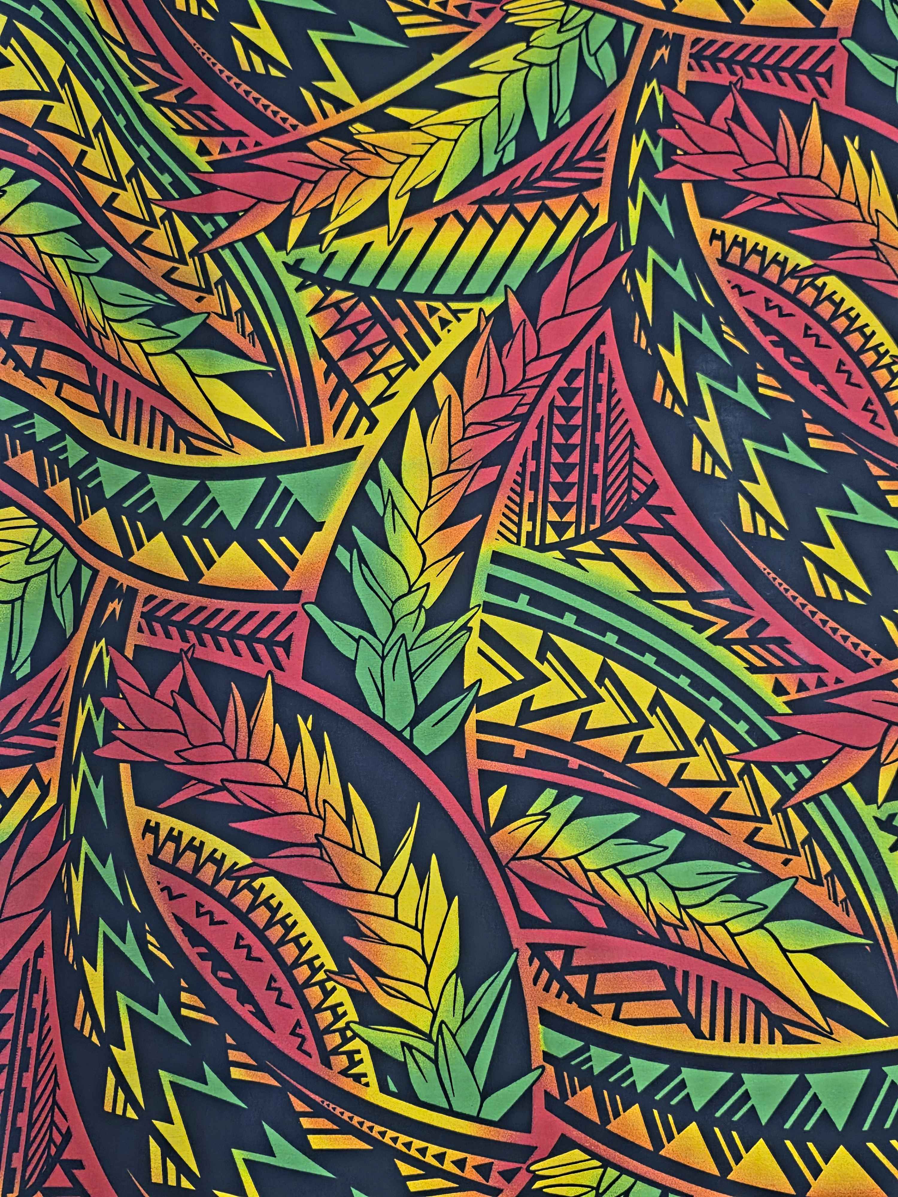 R2500-4001 Red Green Yellow – Aloha Fabrics Hula & Crafts